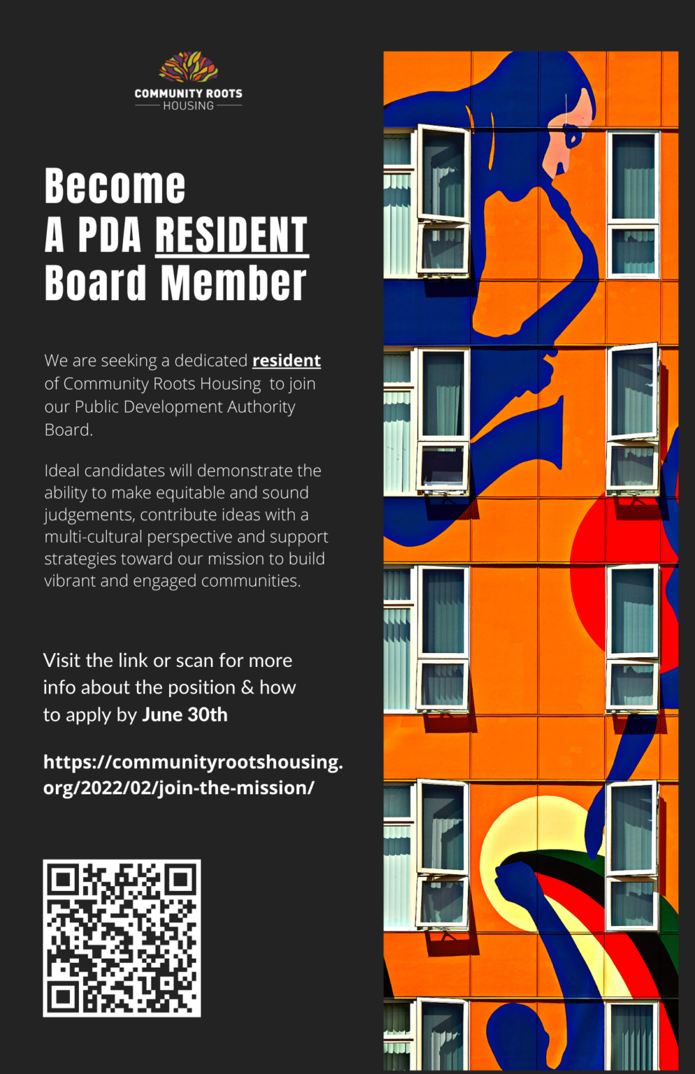 Become a resident board member - Community Roots Housing
